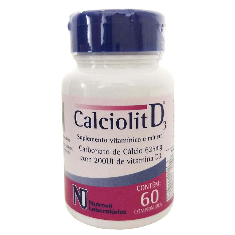 Compre agora repositor de Cálcio Calciolit D3 60 comprimidos - Nutrovit